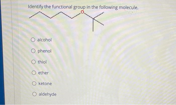 Solved Select three functional groups found in the following | Chegg.com