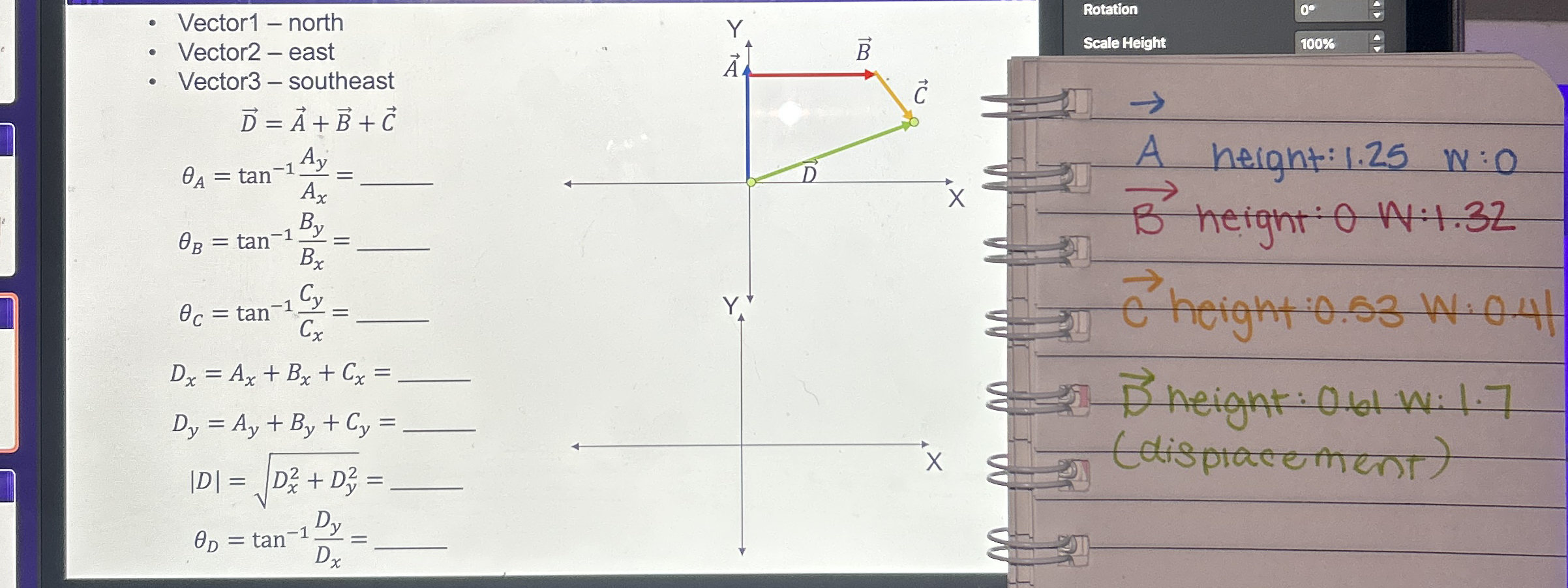 Solved Vector1 - ﻿northVector2 - ﻿eastVector3 - | Chegg.com