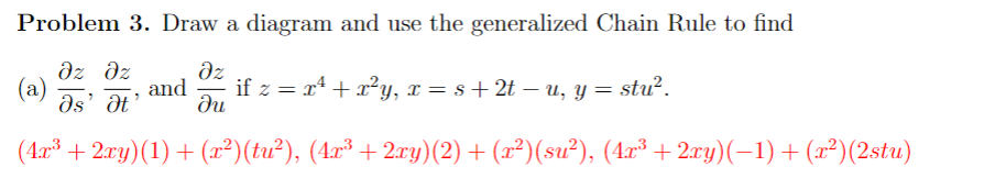 Solved Problem 3. ﻿Draw a diagram and use the generalized | Chegg.com