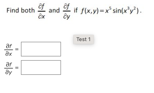 Solved Find both delfdelx ﻿and delfdely ﻿if | Chegg.com