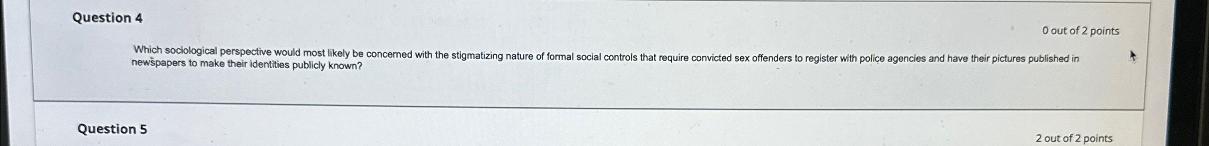 Solved Question 40 out of 2 pointsWhich sociological | Chegg.com Solved Question 40 out of 2 pointsWhich sociological | Chegg.com