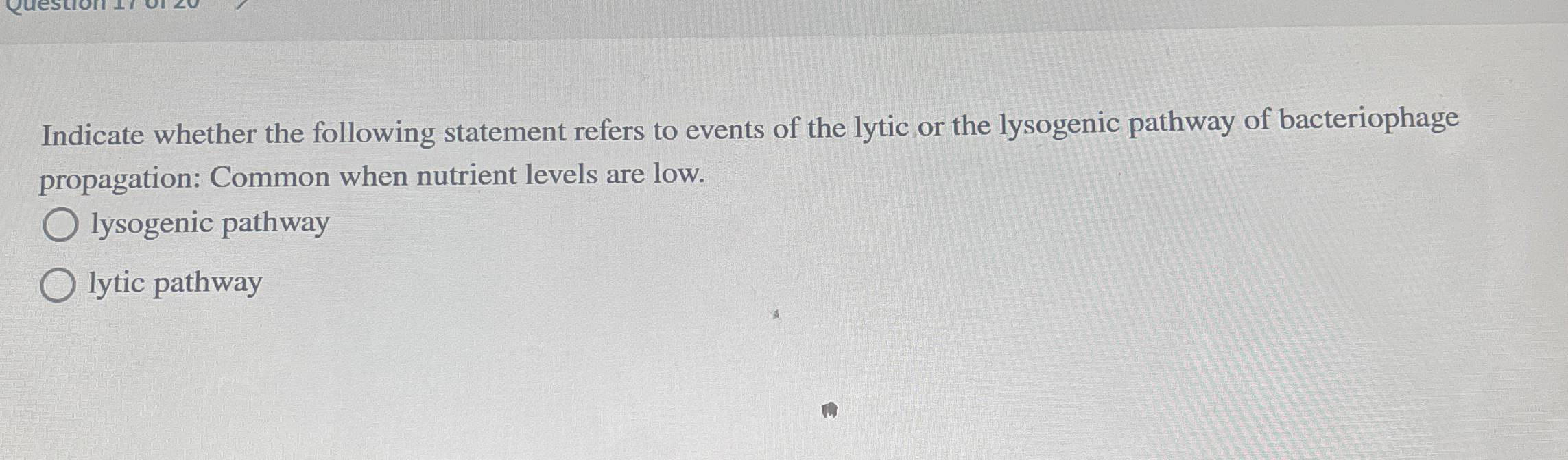 Solved Indicate whether the following statement refers to | Chegg.com