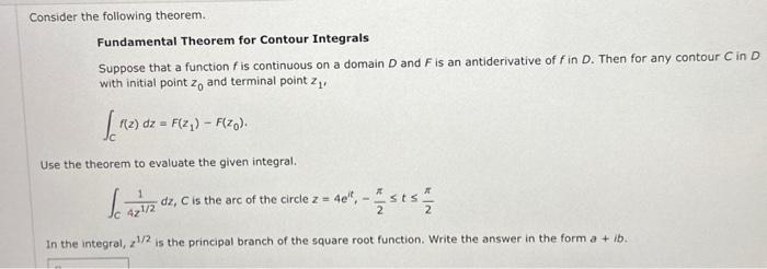 Solved Consider the following theorem. Fundamental Theorem | Chegg.com