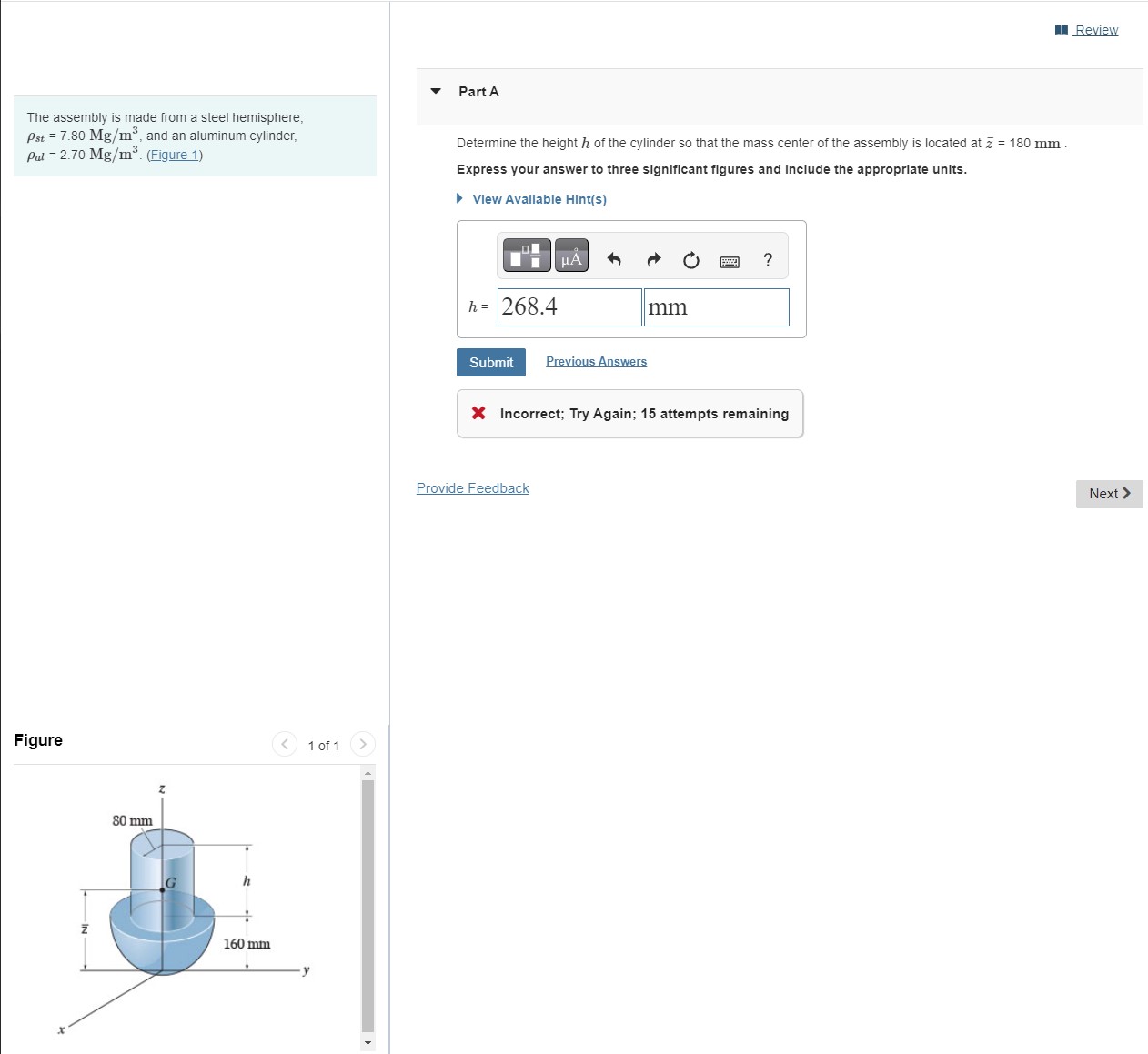 Solved The assembly is made from a steel | Chegg.com
