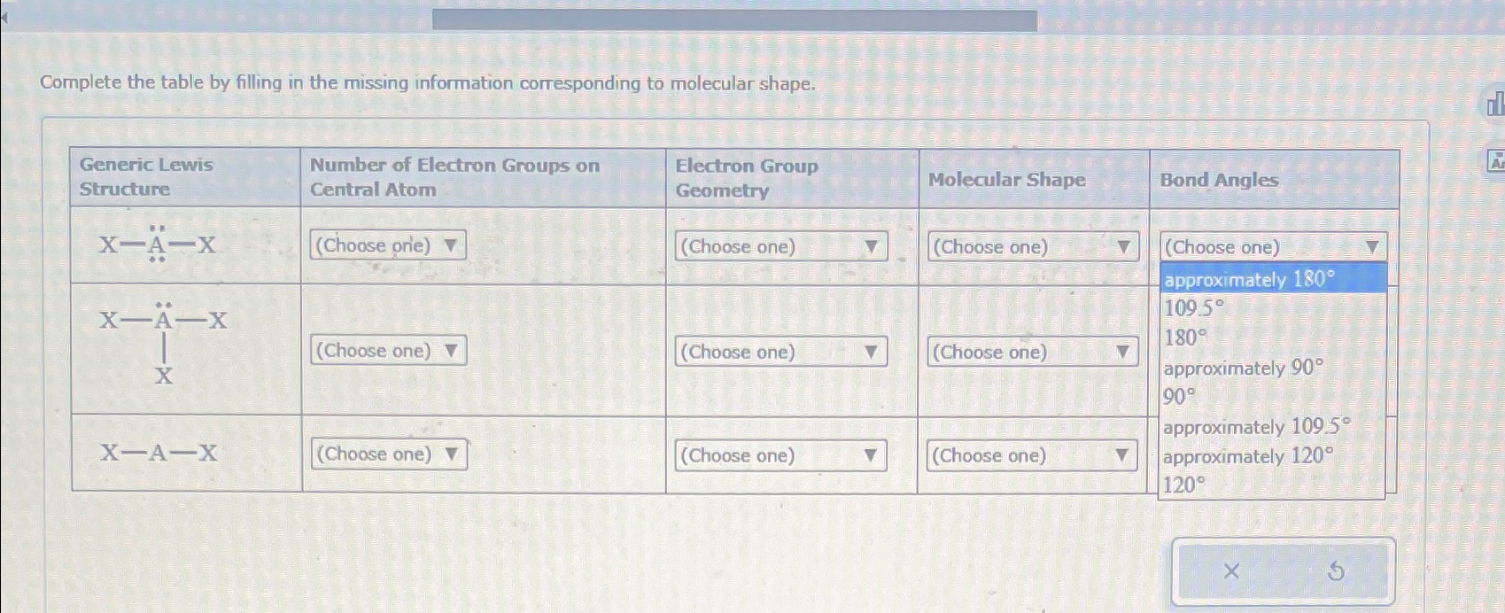 Solved Complete the table by filling in the missing | Chegg.com