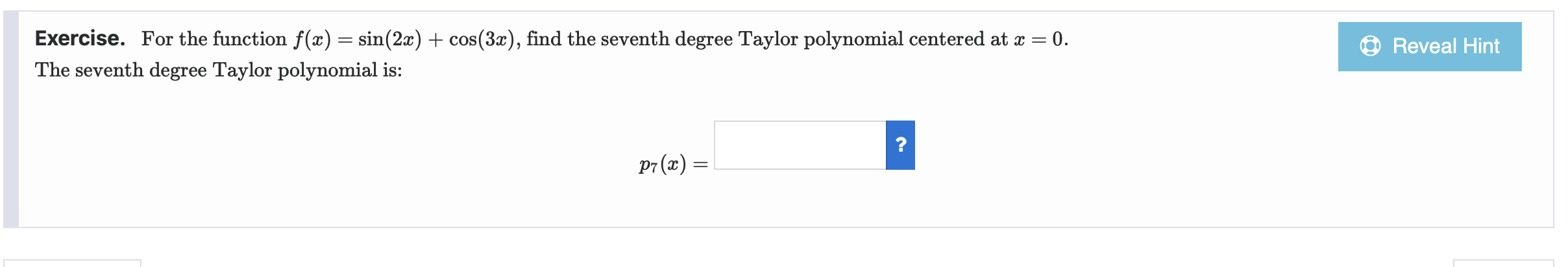 Solved Exercise. For the function f(x)=sin(2x)+cos(3x), | Chegg.com