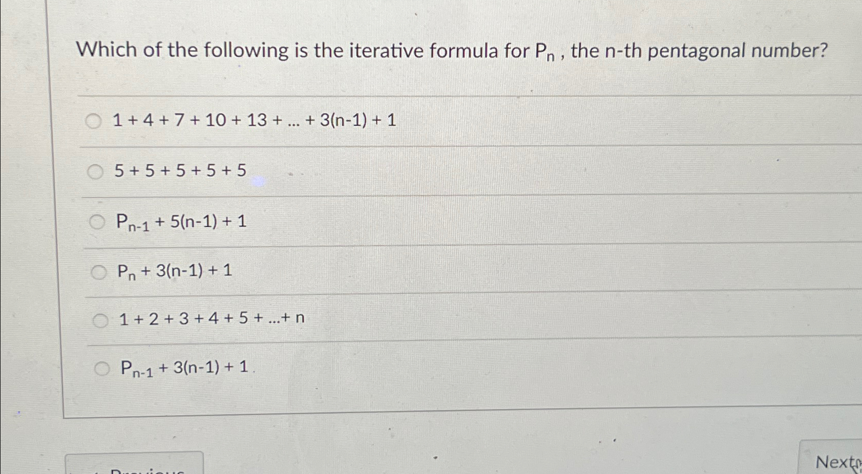 Solved Which of the following is the iterative formula for | Chegg.com