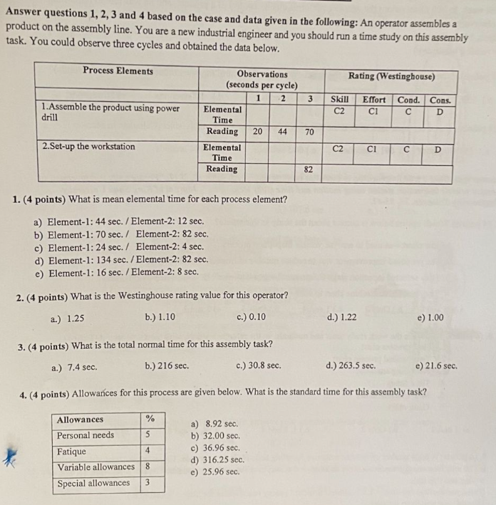 Solved Answer questions 1, 2, 3 ﻿and 4 ﻿based on the case | Chegg.com