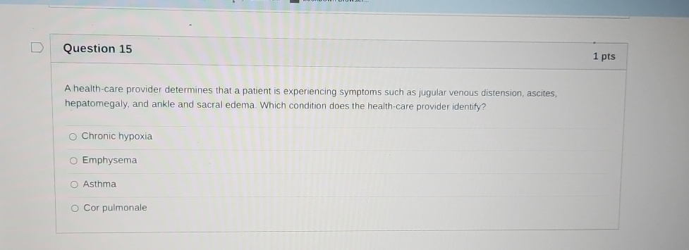 Solved Question 151 ﻿ptsA health-care provider determines | Chegg.com