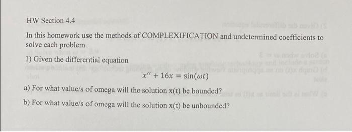 [Solved]: HW Section 4.4 In this homework use the methods o
