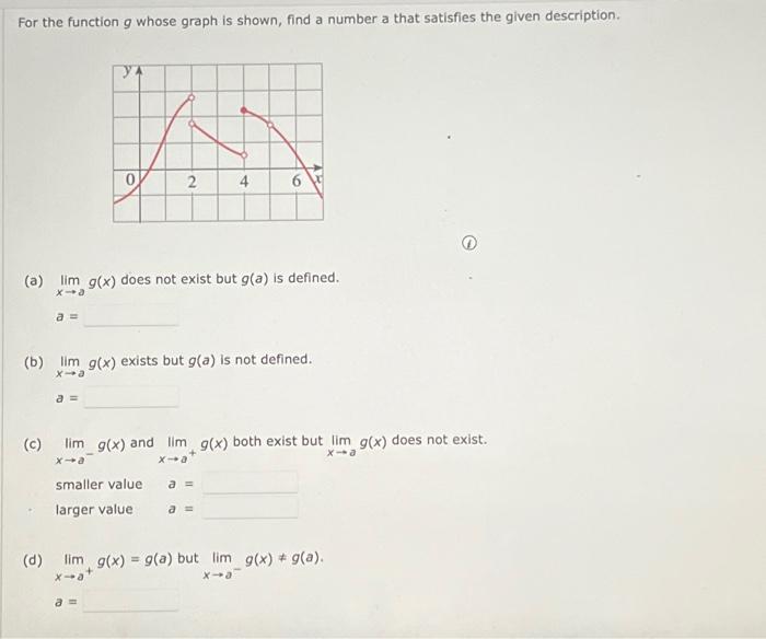 Solved For The Function G Whose Graph Is Shown Find A 6642