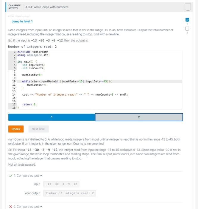 Solved why is my code not passing all test in zybooks ? | Chegg.com