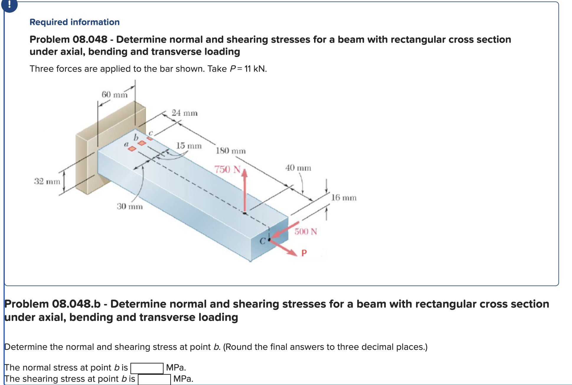 Solved Required information Problem 08.048 - ﻿Determine | Chegg.com