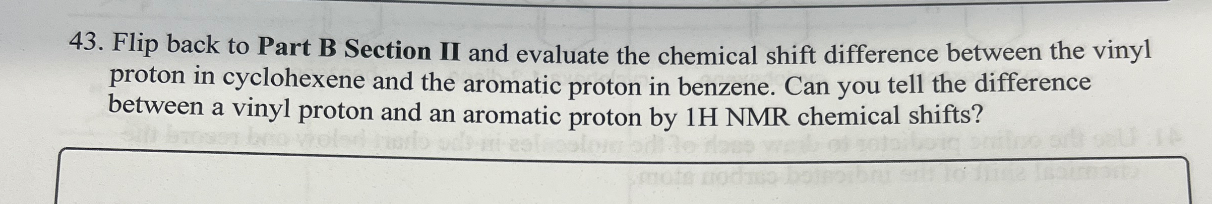Solved Flip back to Part B Section II and evaluate the | Chegg.com