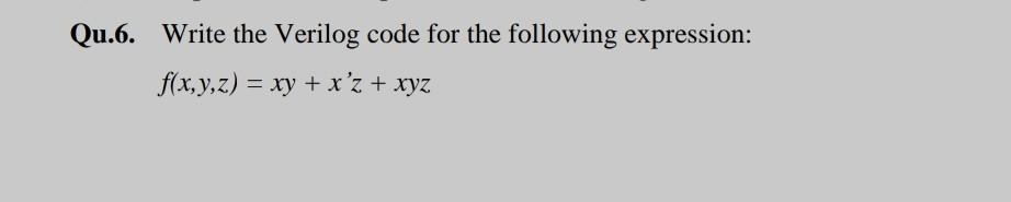 Solved 2u.6. Write the Verilog code for the following | Chegg.com