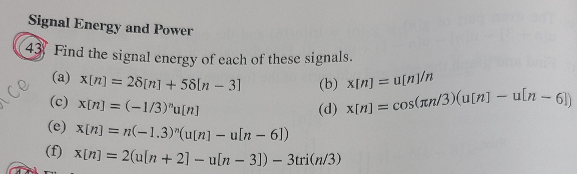 Solved Signal Energy and Power43. ﻿Find the signal energy of | Chegg.com