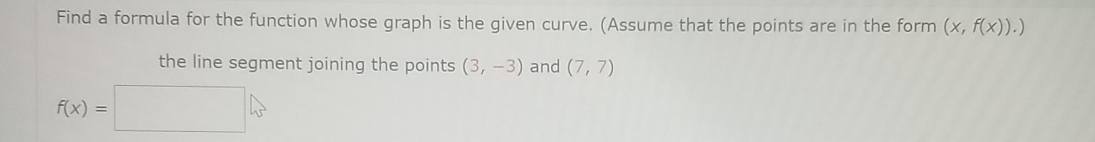 Solved Find a formula for the function whose graph is the | Chegg.com