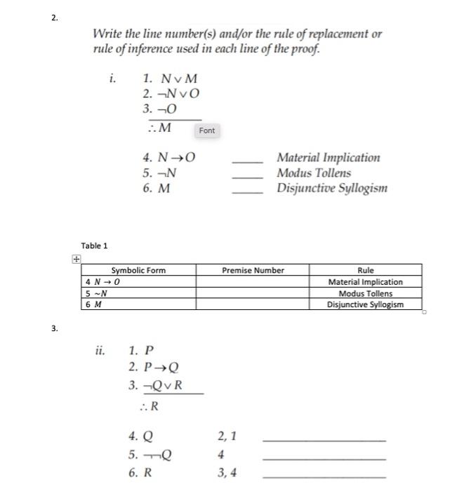 Solved Write the rule of replacement/inference used in each | Chegg.com