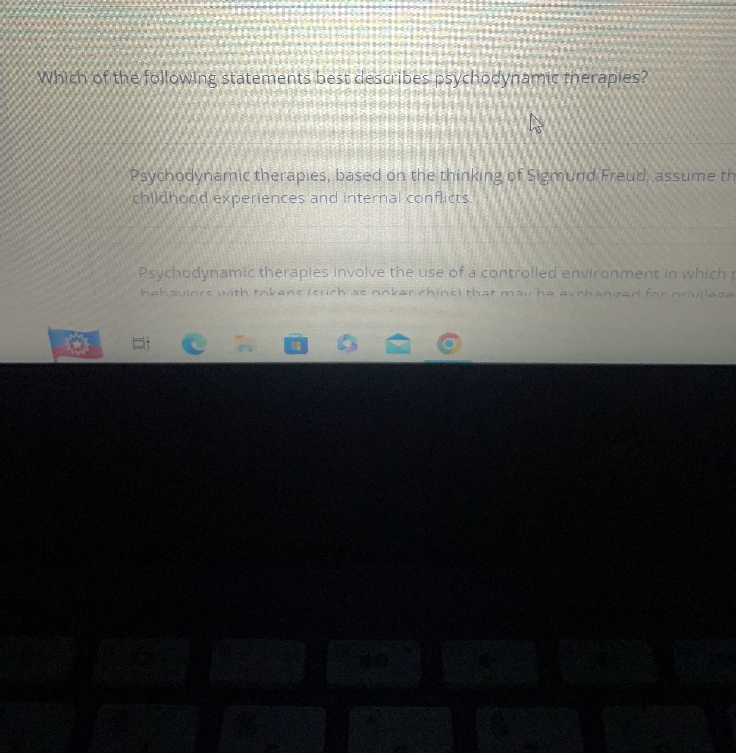 Solved Which of the following statements best describes | Chegg.com