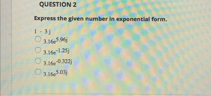 Solved Express the given number in exponential form. | Chegg.com