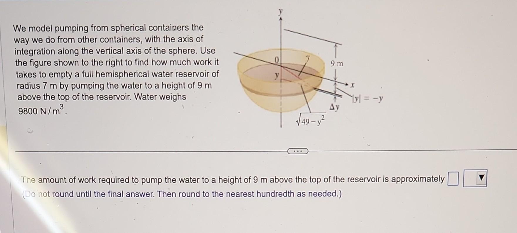 Solved We model pumping from spherical containers the way we | Chegg.com
