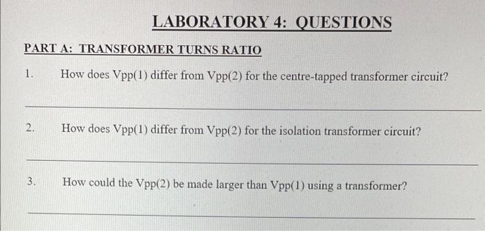 Solved Measure and record the amplitude of Vpp(2) using a | Chegg.com