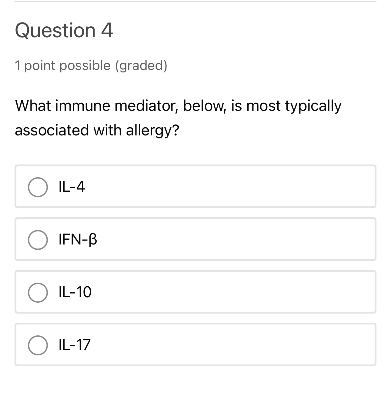 High Quality SOLUTION Question 41 ﻿point possible (graded)What immune ...