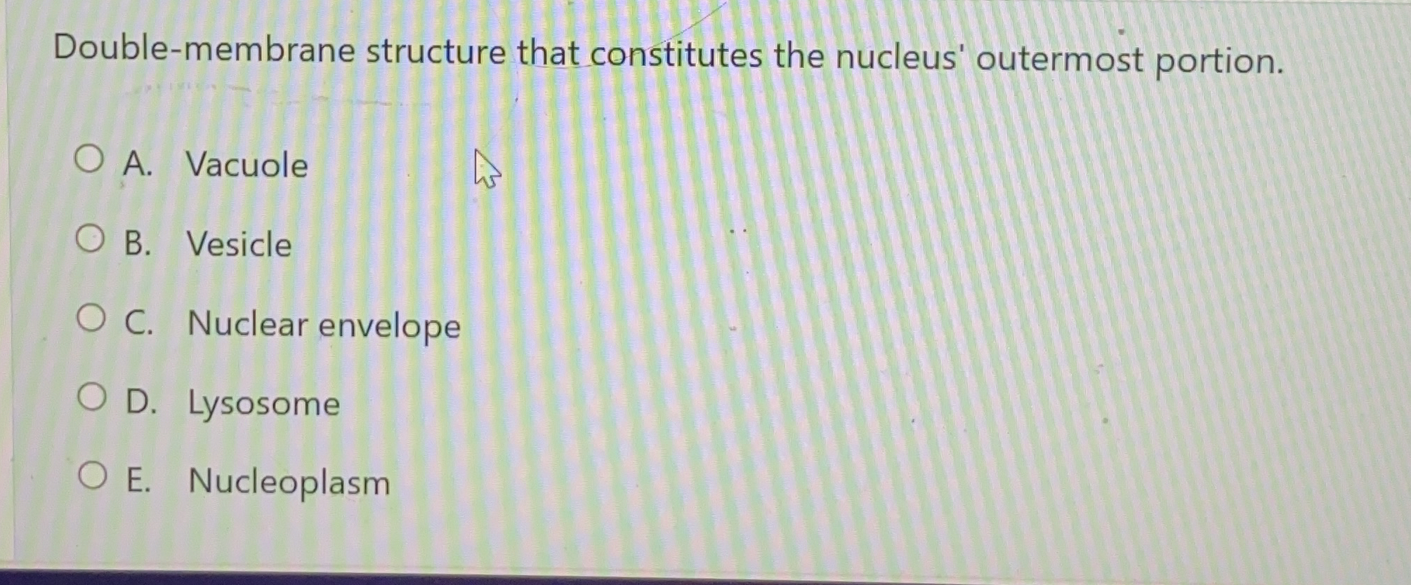 Solved Double-membrane structure that constitutes the | Chegg.com