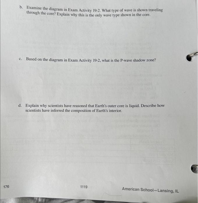 Solved Exam Activity 19-2. Copy and complete the table by | Chegg.com