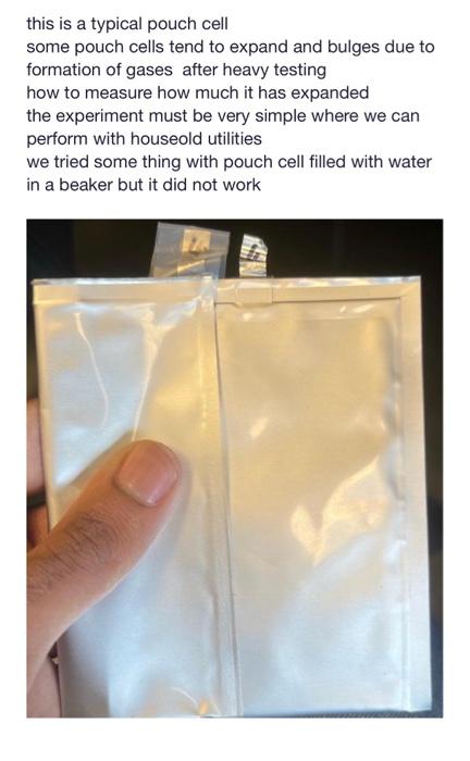 Solved this is a typical pouch cell some pouch cells tend to | Chegg.com