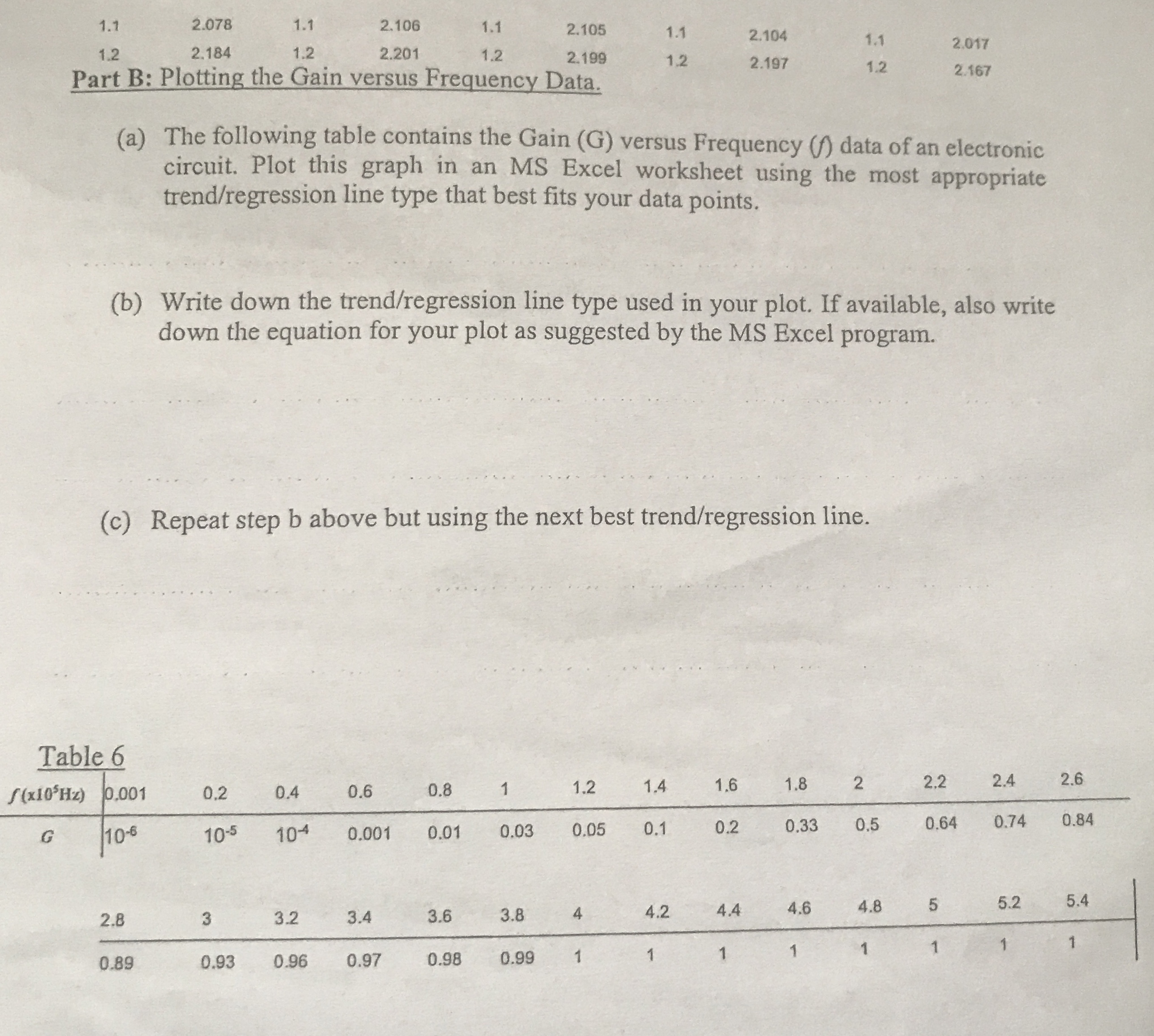 Solved (d) ﻿From the chosen table in an MS Excel® | Chegg.com