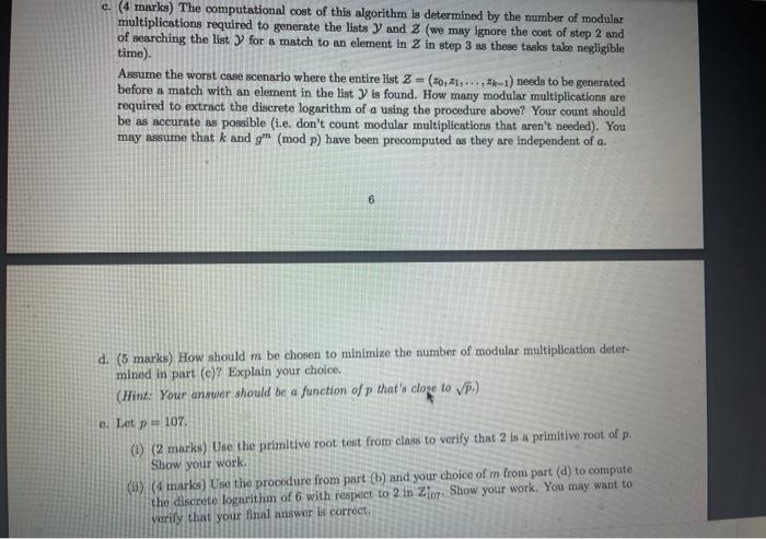 Solved Problem 8 An Algorithm For Extracting Discrete