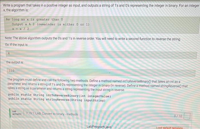 Solved Write a program that takes in a positive integer as | Chegg.com
