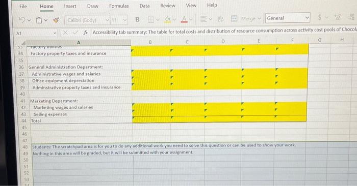 Solved Galculation Mode: Automatic Workbook StatisticsFor an | Chegg.com