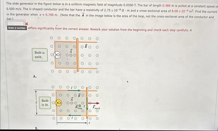 Solved The slide generator in the figure below is in a | Chegg.com
