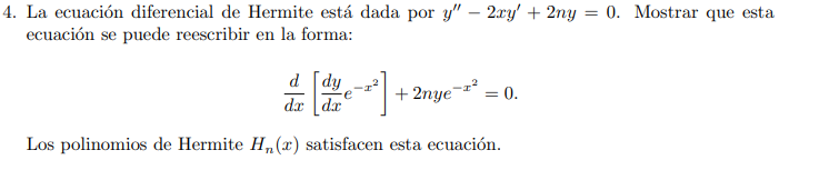 Solved Hermite's differential equation is given by | Chegg.com