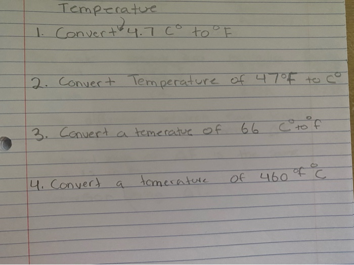 Solved these are mynotes i need help converting temp using | Chegg.com