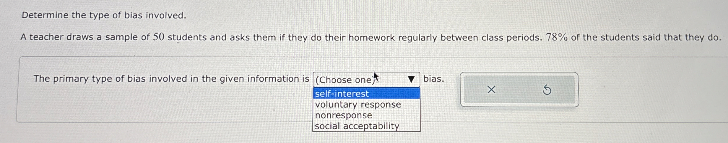 Solved Determine the type of bias involved.A teacher draws a | Chegg.com