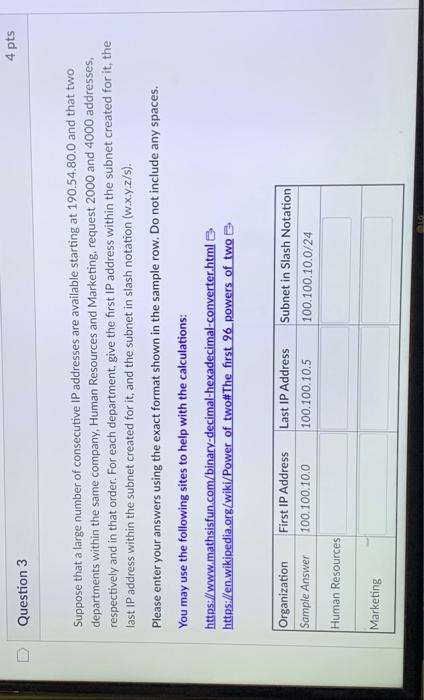 Solved Suppose that a large number of consecutive IP | Chegg.com