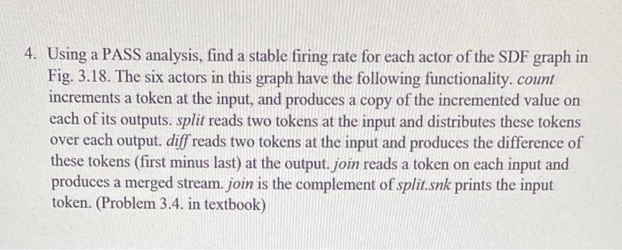 4. Using a PASS analysis, find a stable firing rate | Chegg.com
