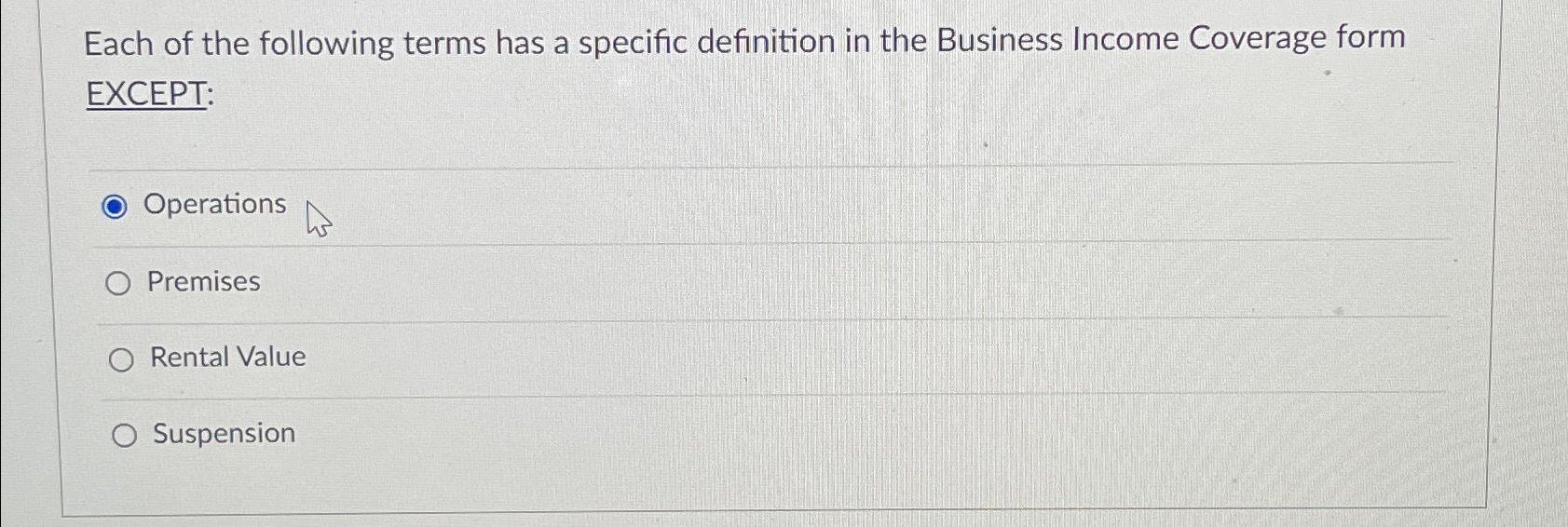 Solved Each of the following terms has a specific definition | Chegg.com