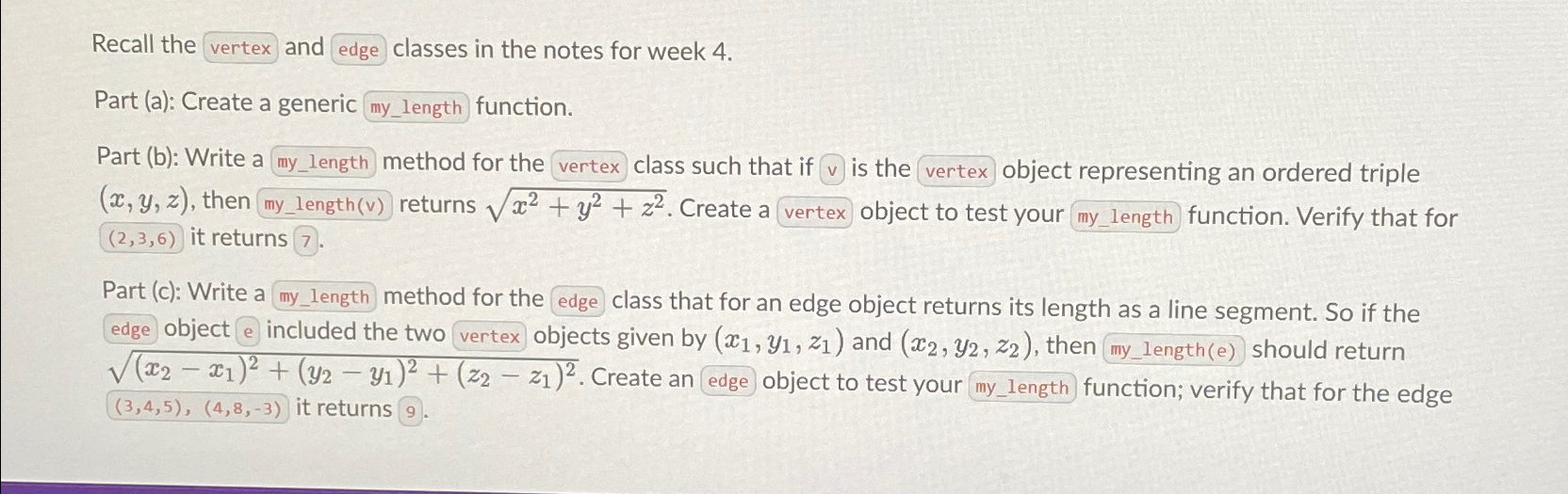 Solved Use R studio programmingRecall the vertex and edge | Chegg.com