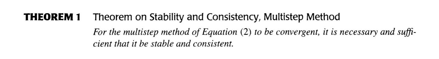 Solved Discuss these multistep methods in light of Theorem 1 | Chegg.com