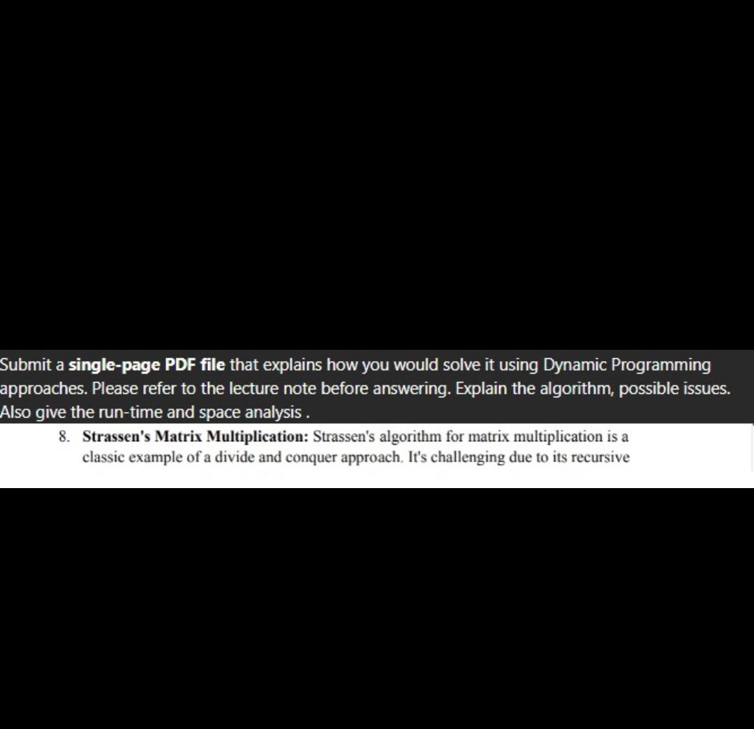Solved Submit a single-page PDF file that explains how you | Chegg.com