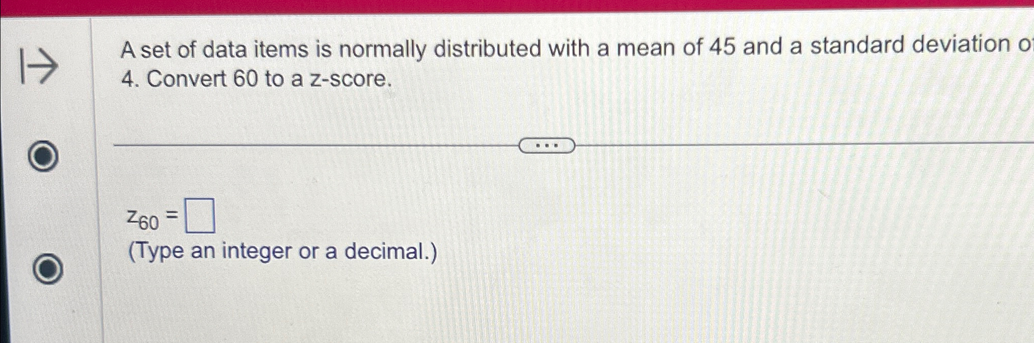 Solved A set of data items is normally distributed with a | Chegg.com