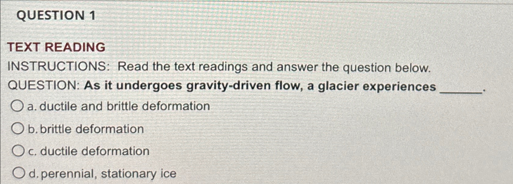 Solved QUESTION 1TEXT READINGINSTRUCTIONS: Read the text | Chegg.com