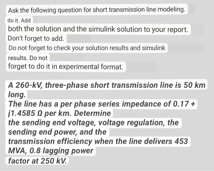 Solved Ask the following question for short transmission | Chegg.com