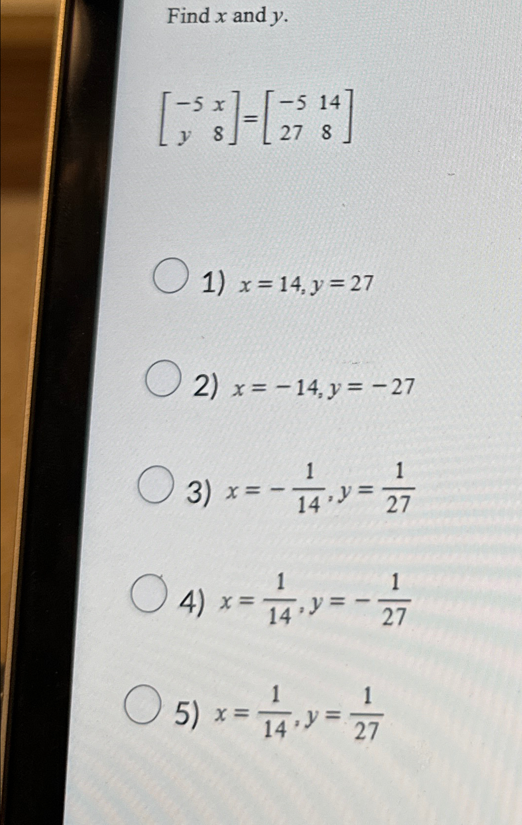 Solved Find x ﻿and | Chegg.com