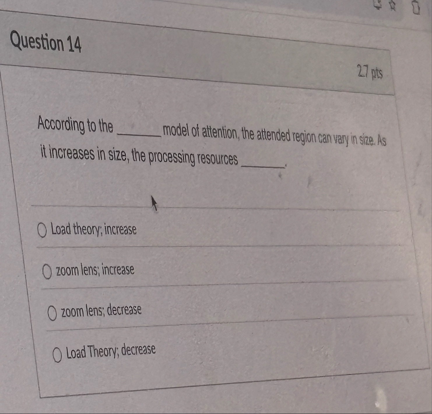Solved Question 1427 ﻿ptsAccording to the ﻿model of at | Chegg.com