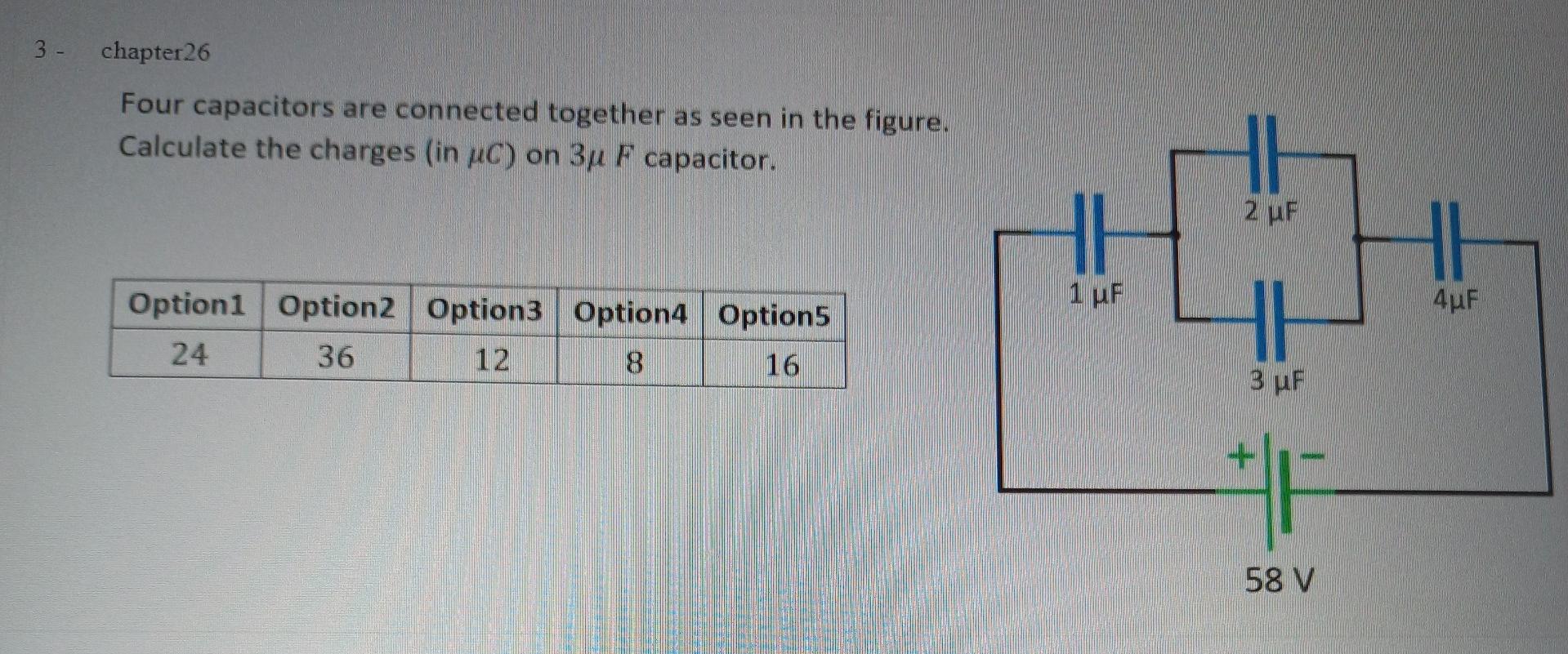 Solved chapter 26 Four capacitors are connected together as | Chegg.com